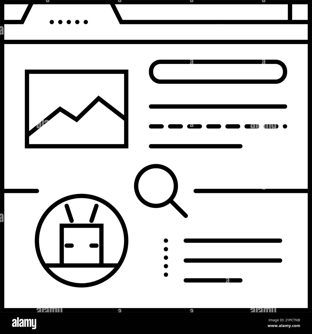 crawling seo line icon vector. crawling seo sign. isolated contour ...