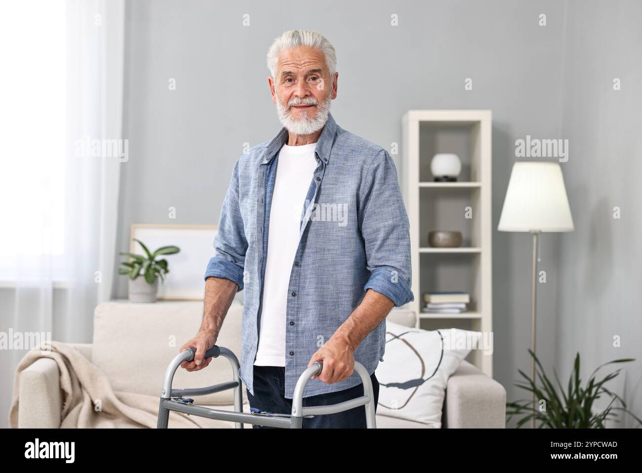 Using walking frame hi-res stock photography and images - Alamy