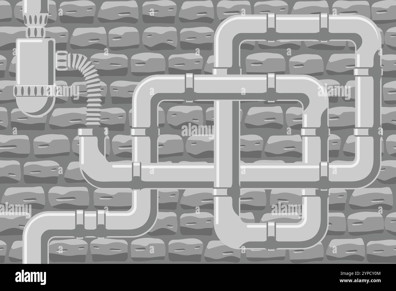 Pipes corner Black and White Stock Photos & Images - Alamy