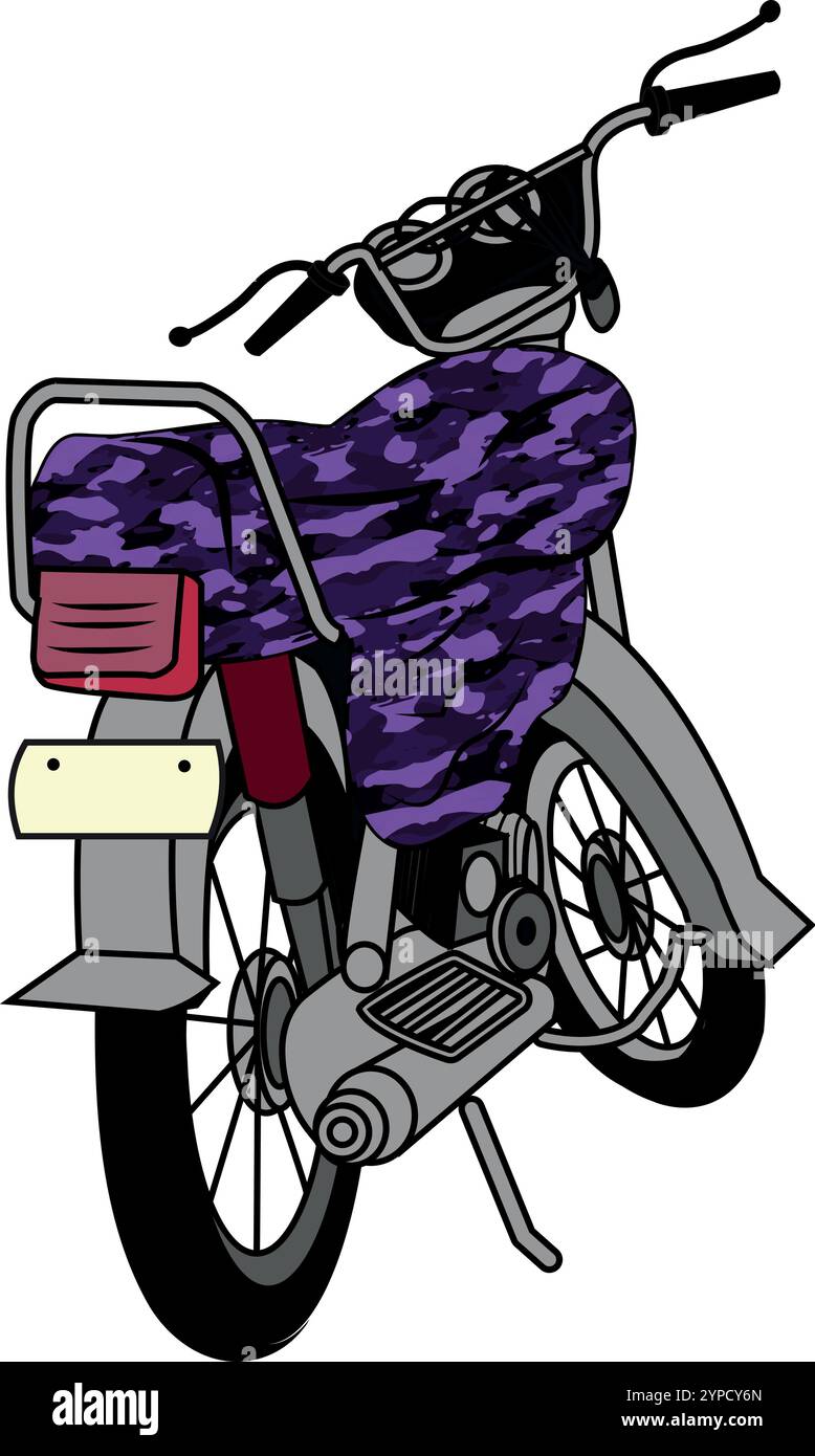 Pakistan Honda CD 70 bike motorcycle, vector illustration with isolated ...