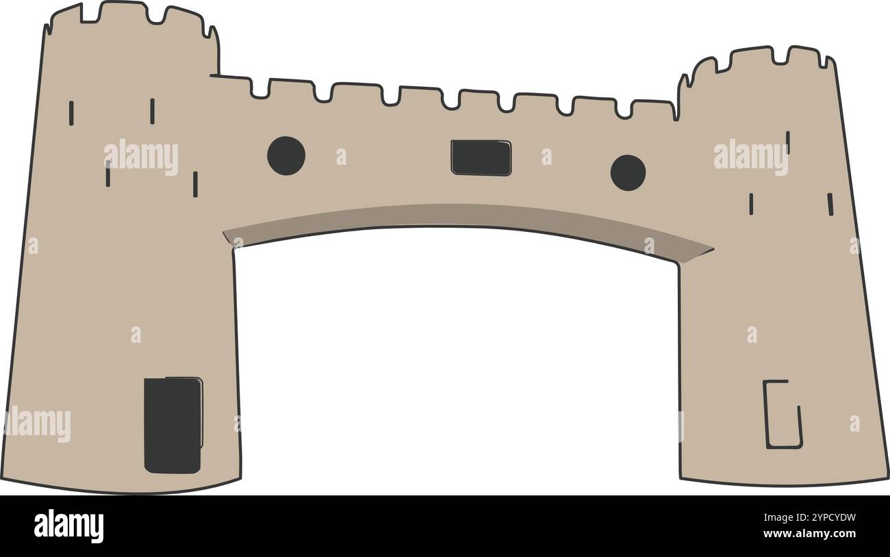 Khyber Pass Peshawar Monument Landmark - Vector, Peshawar. The iconic ...