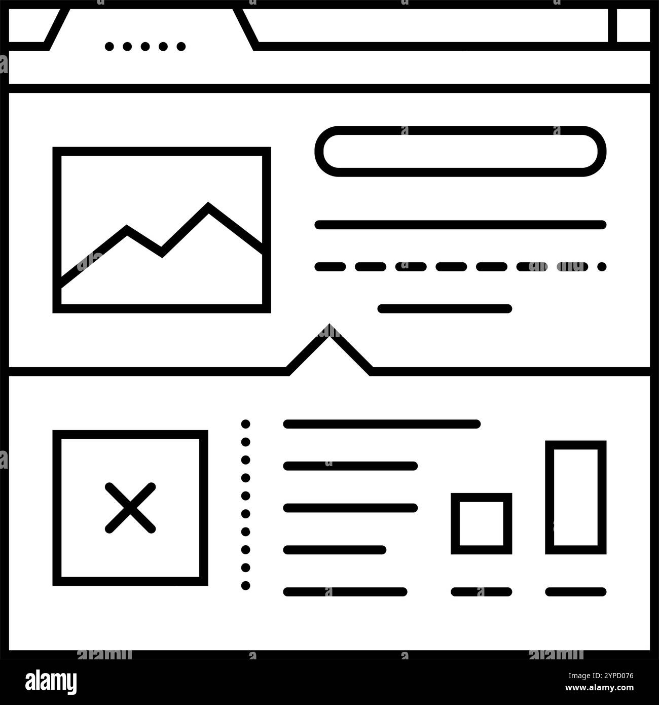 content gap analysis seo line icon vector illustration Stock Vector ...