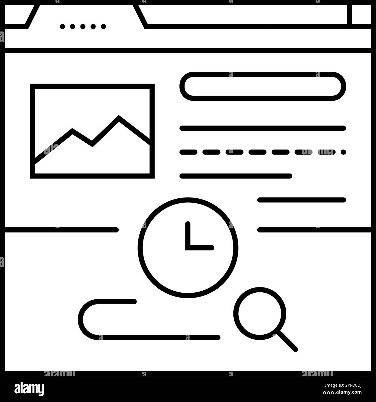 dwell time seo line icon vector illustration Stock Vector Image & Art ...