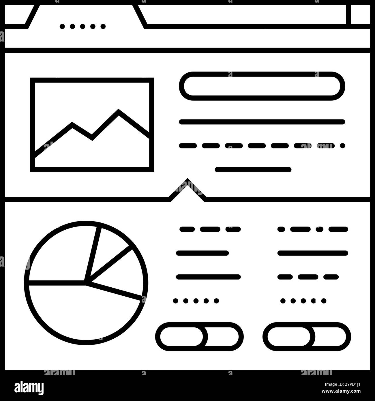 structured data seo line icon vector illustration Stock Vector Image ...