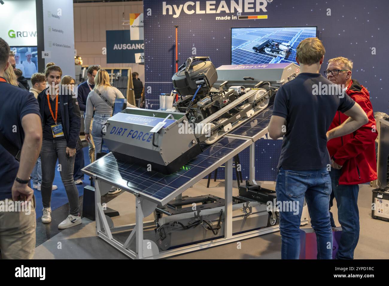 Cleaning technology for solar systems, at the Solar Solutions Duesseldorf trade fair, over 250 ...