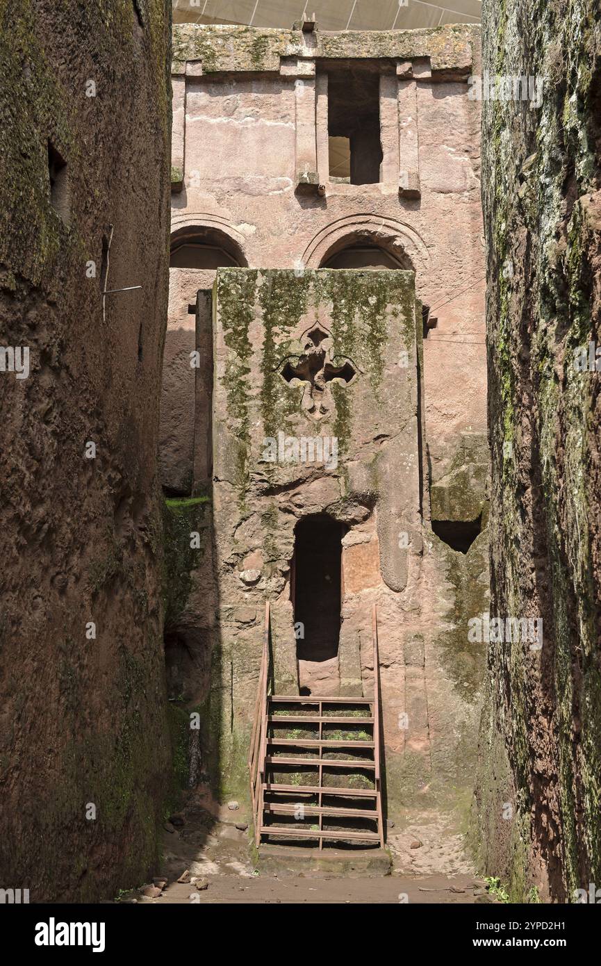 Entrance to the symbolic tomb of Adam, Lalibela, Ethiopia, Africa Stock ...