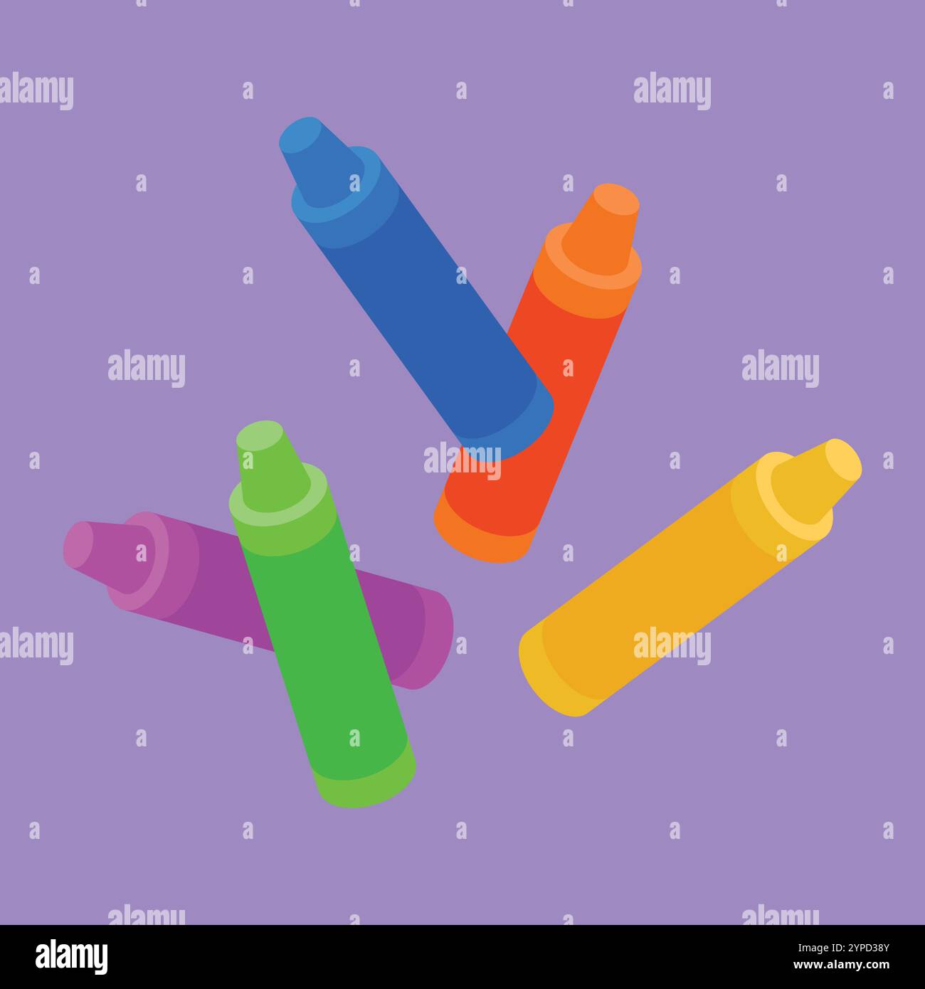 White wax crayons drawing icon hi-res stock photography and images - Alamy