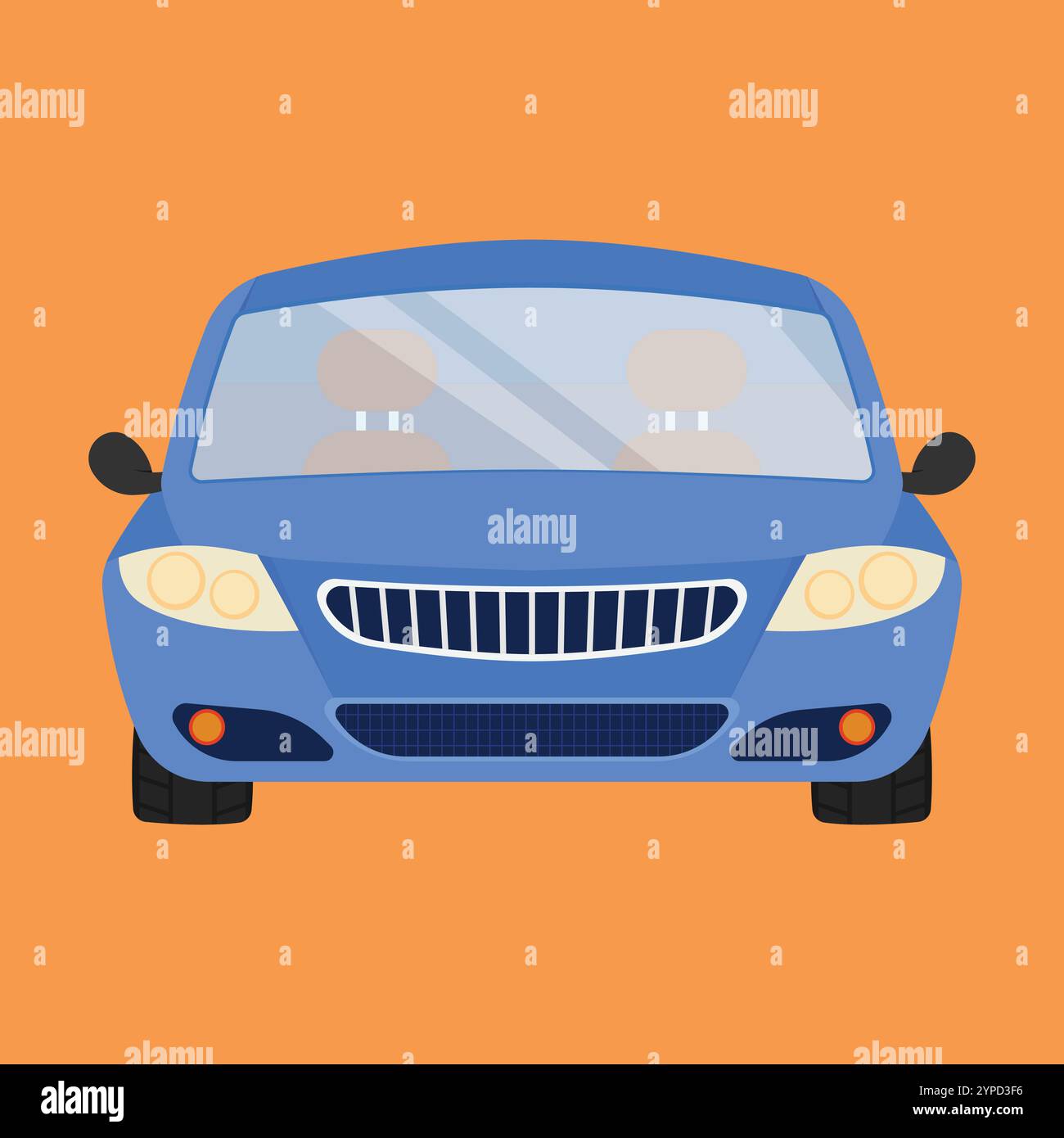 Car Icon vector. Car Transport vehicle illustration. car front view ...