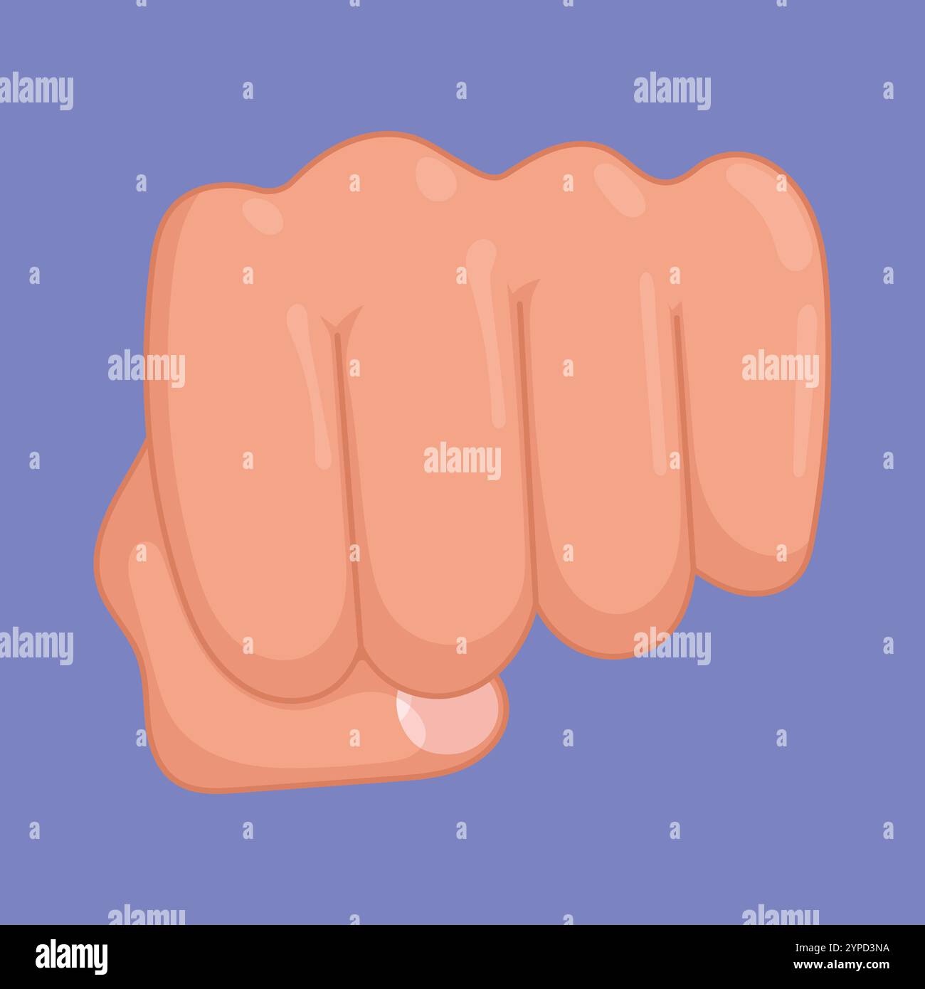 Hand Punch icon vector. Fist Punch illustration. human hand punch ...