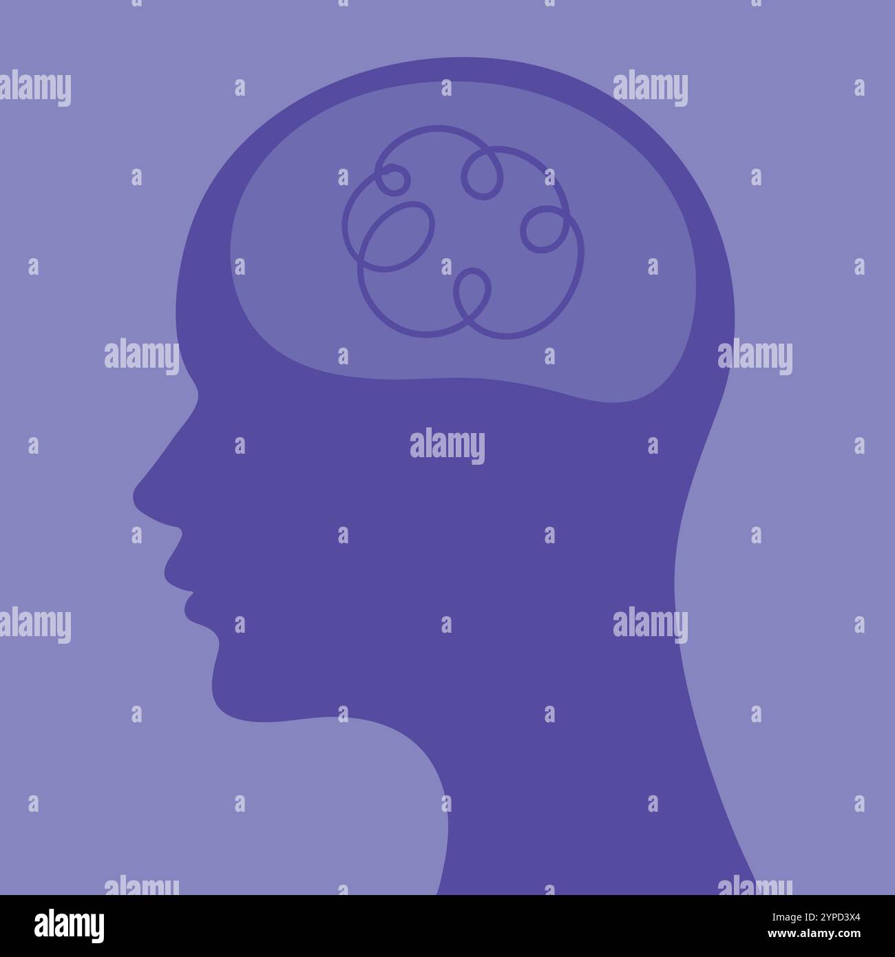 Mental health icon vector. mental health awareness illustration. mental ...