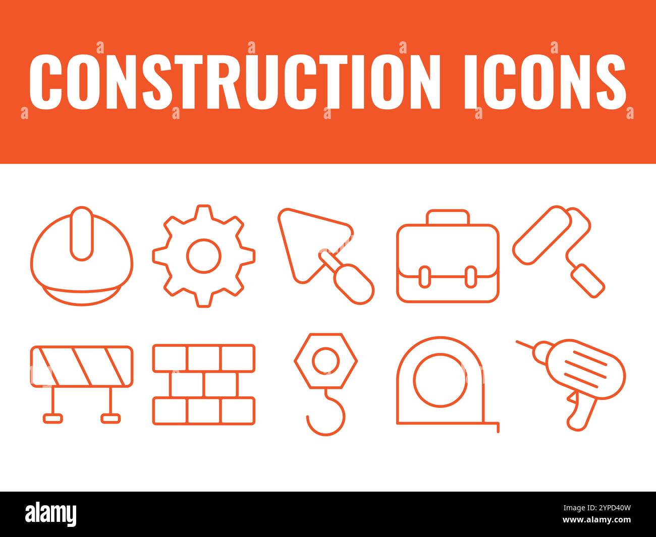 Construction icons set vector. construction icons vector Stock Vector ...