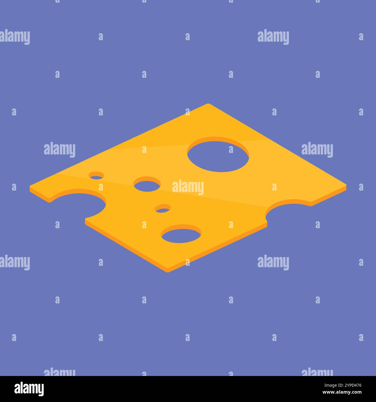 Cheese Slice vector icon. Yellow Slice of Cheese illustration. piece of ...