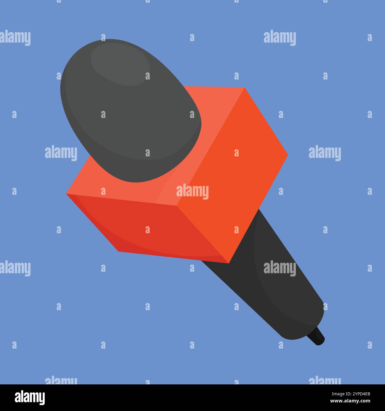 News Mic vector icon. tv conference microphone illustration. mic icons ...