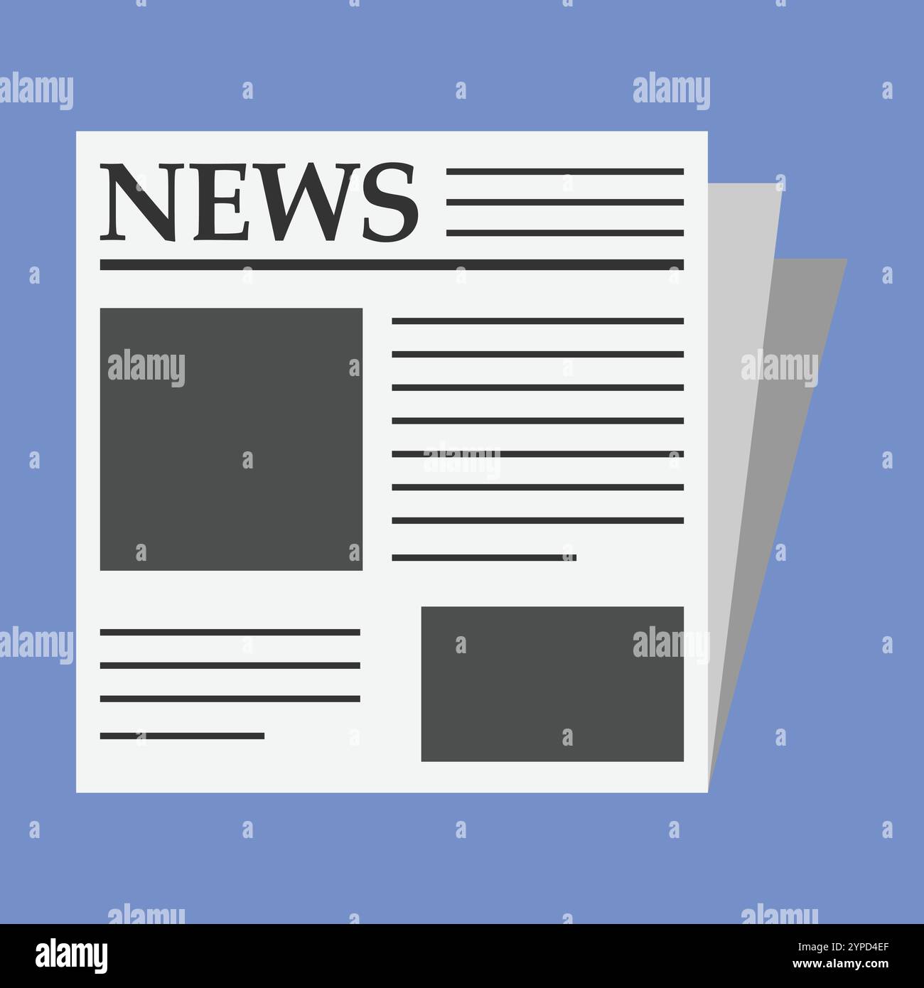 News Paper icon vector. NEWS Paper illustration. media news report ...