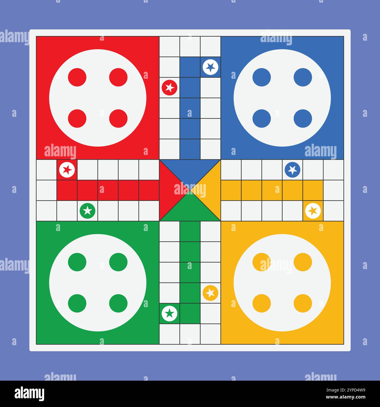 Ludo board game. Ludo game board design.Classic family board game ...