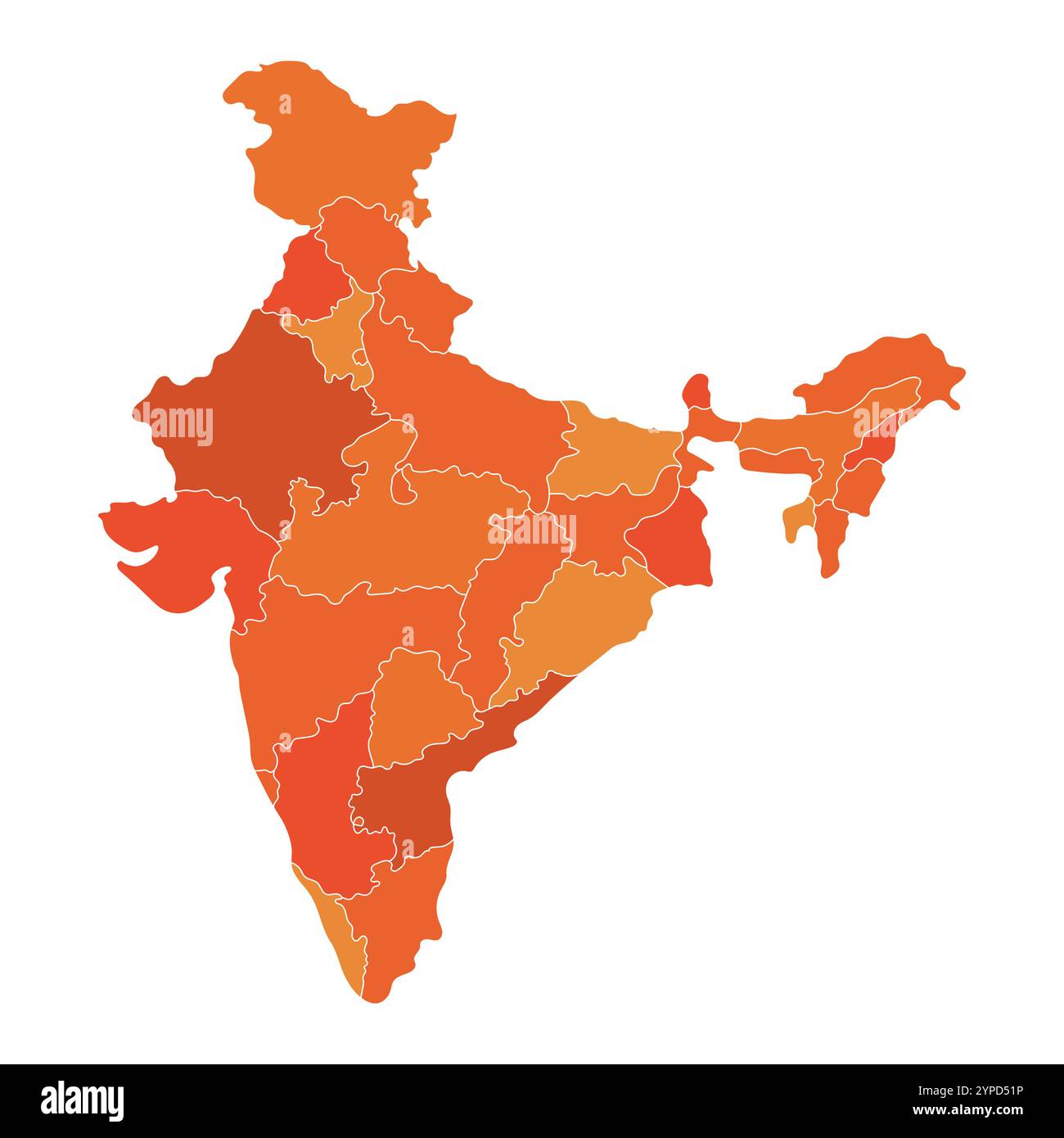 Map of India icon vector. Detailed India Map illustration vector ...