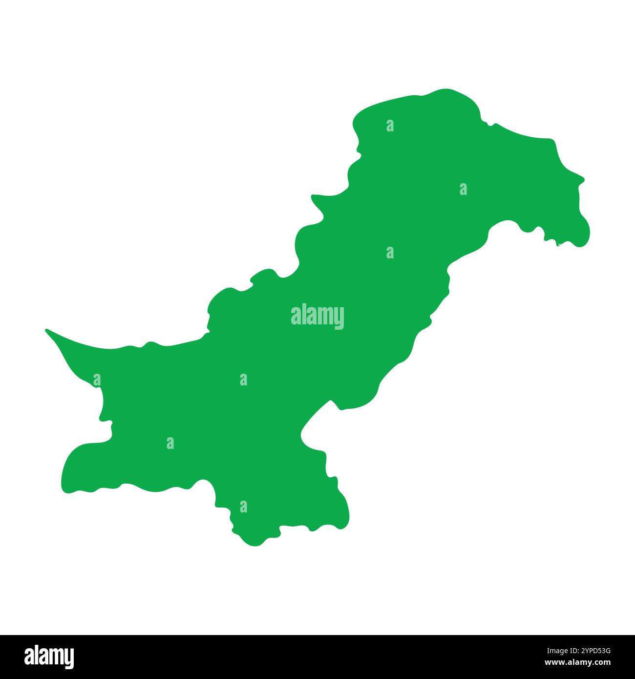 Geography Pakistan Map icon vector. Flat Pakistani map icon. Pakistan ...