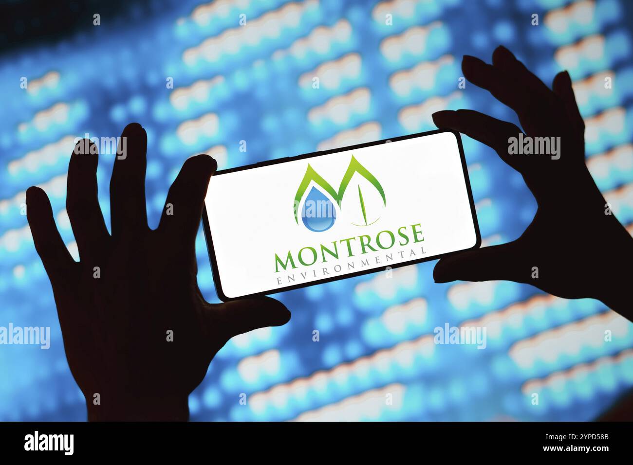 April 17, 2024, Brazil. In this photo illustration, the Montrose Environmental Group, Inc. logo ...
