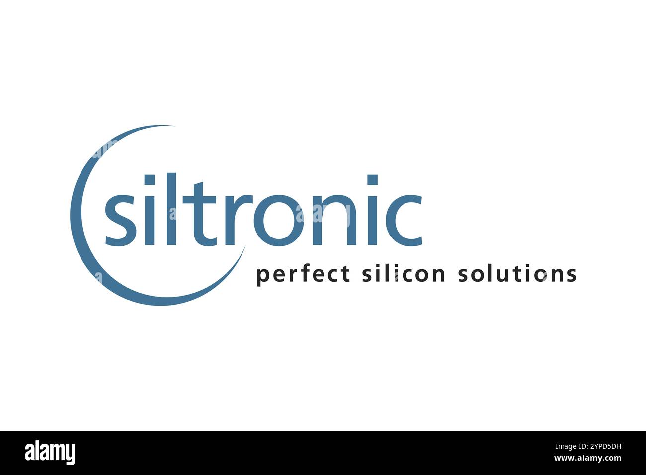 The logo of the company Siltronic AG, manufacturer of silicon wafers ...