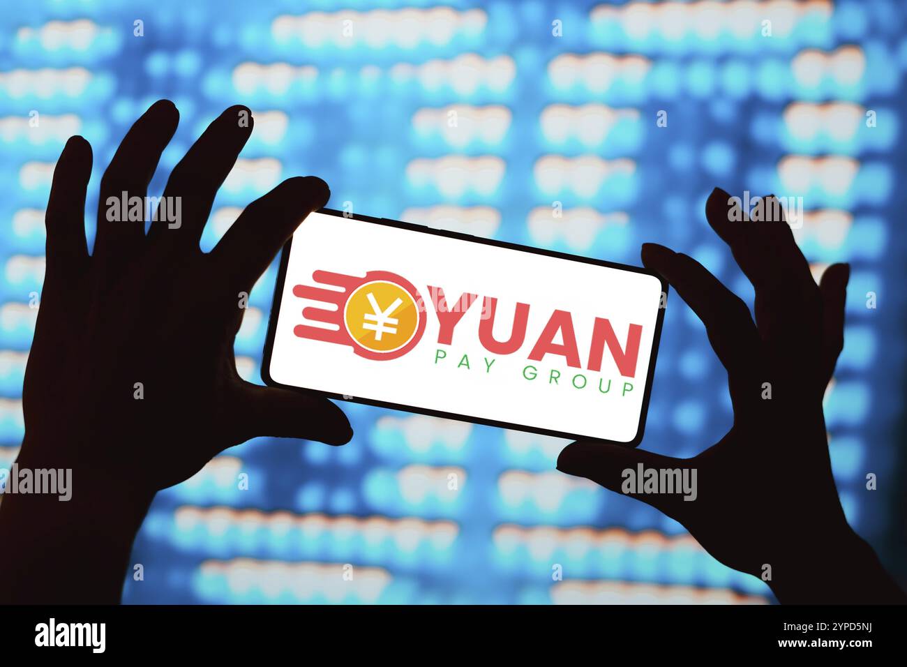 April 2, 2024, Brazil. In this photo illustration, the Yuan Pay Group logo is displayed on a ...