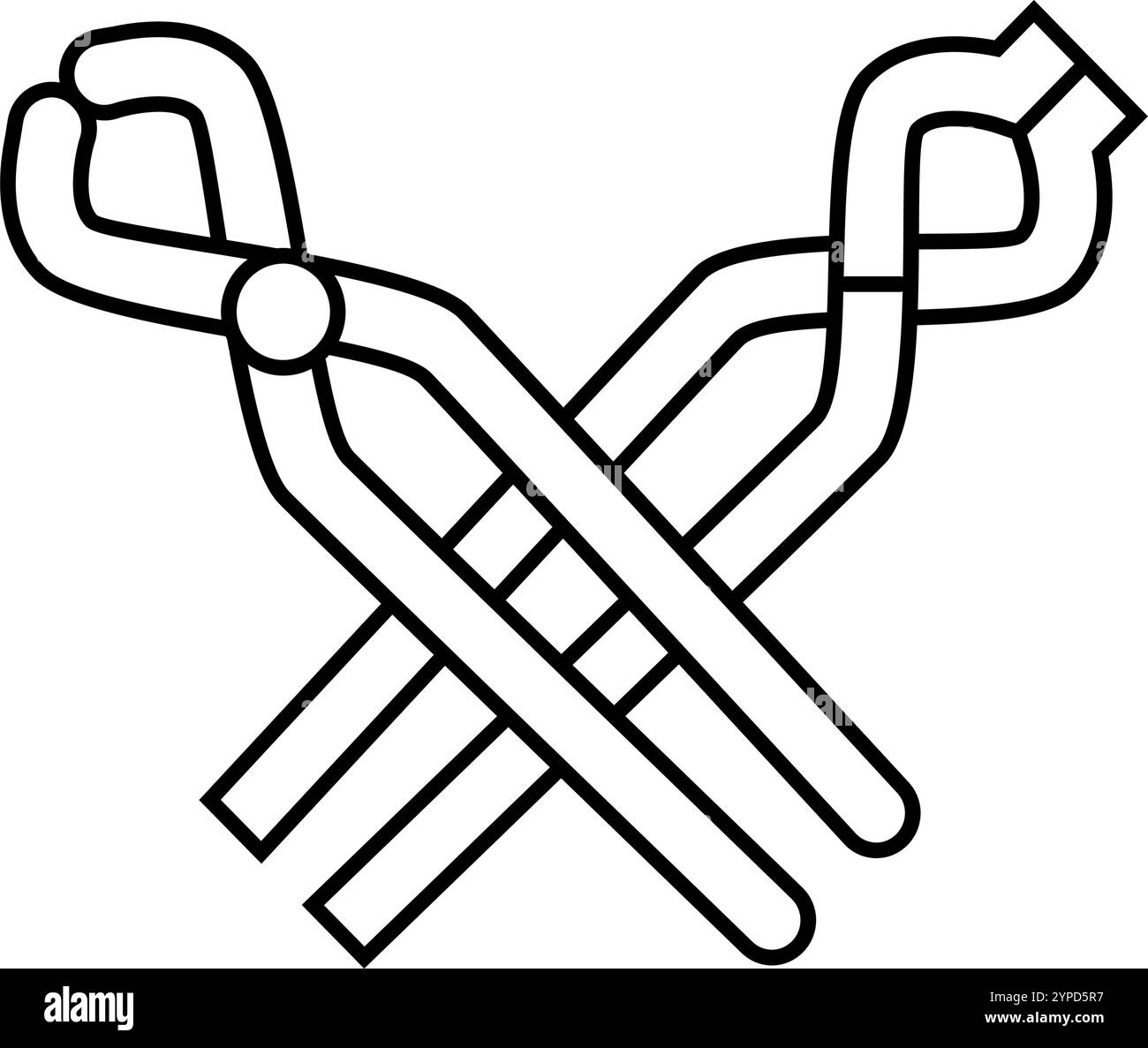 tongs blacksmith line icon vector illustration Stock Vector Image & Art ...