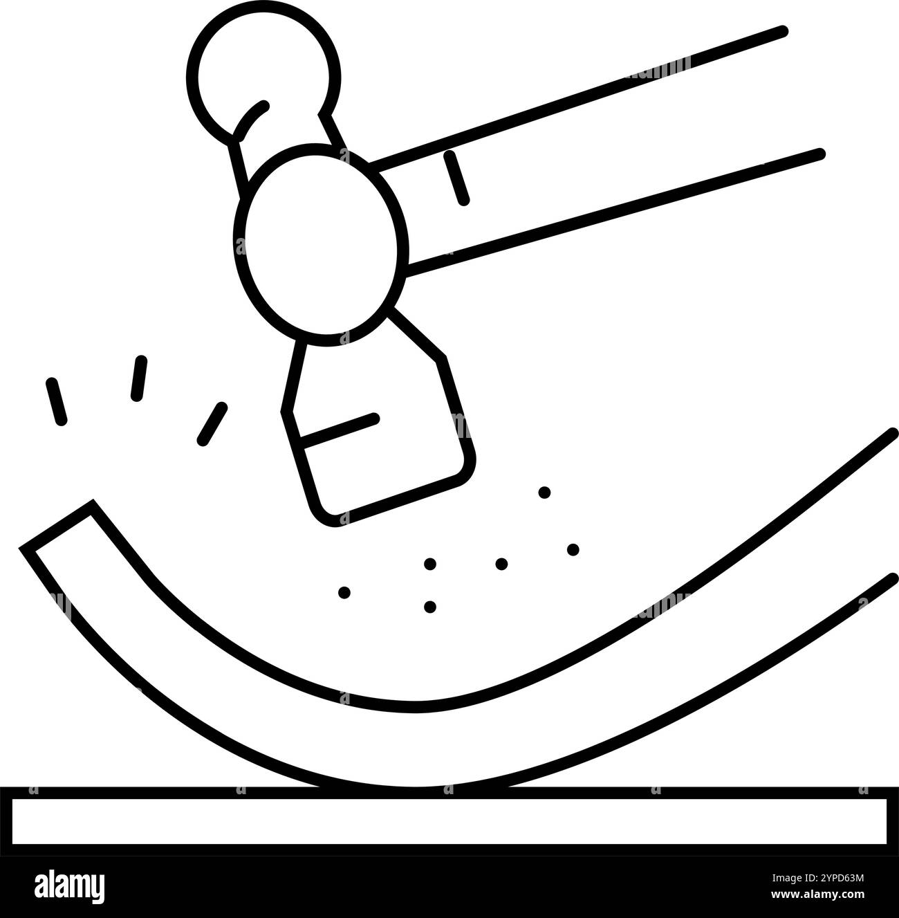 metalworking blacksmith line icon vector illustration Stock Vector ...