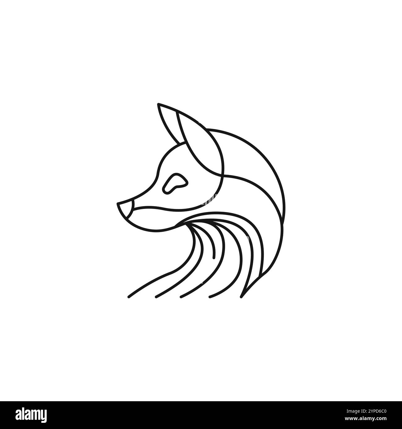 Fox branding icon. Fox vector icon design. Fox isolated on white ...
