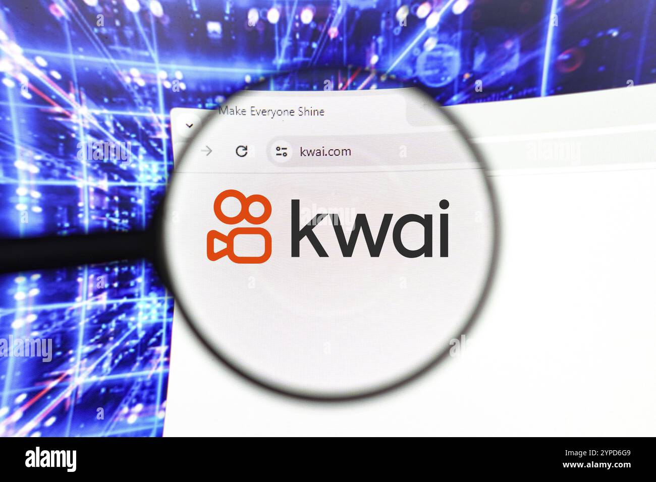 April 17, 2024, Brazil. In this photo illustration, the Kwai logo seen ...