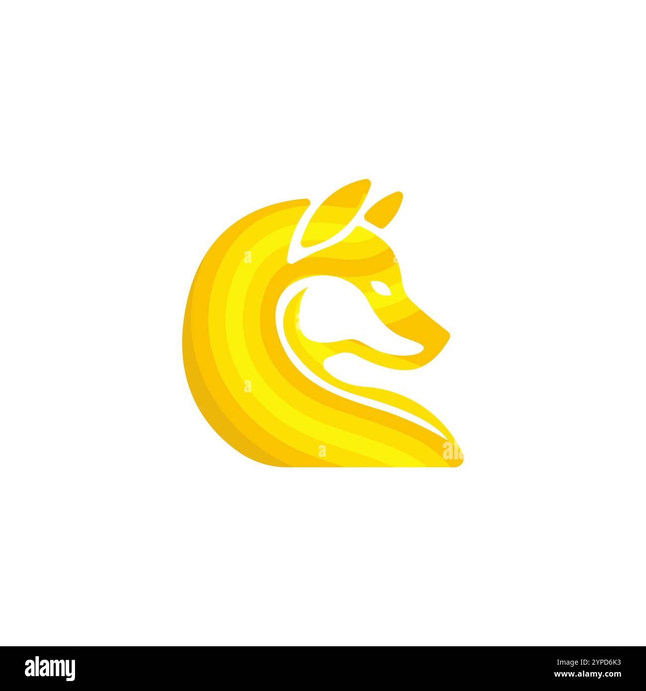 Wild fox vector icon. Animal fox vector. Stylish orange logo for fox ...