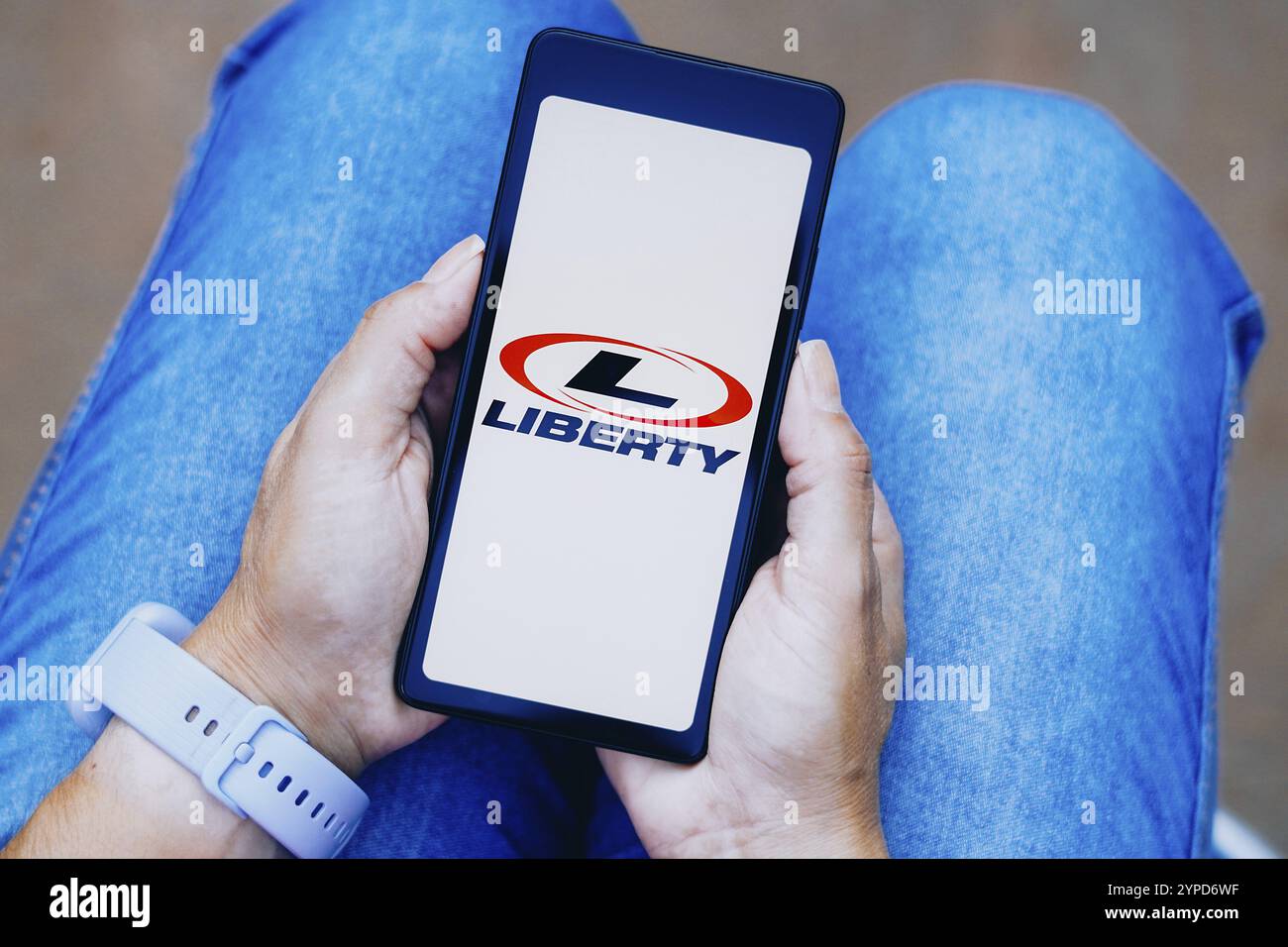 June 14, 2024, Brazil. In this photo illustration, the Liberty Energy ...