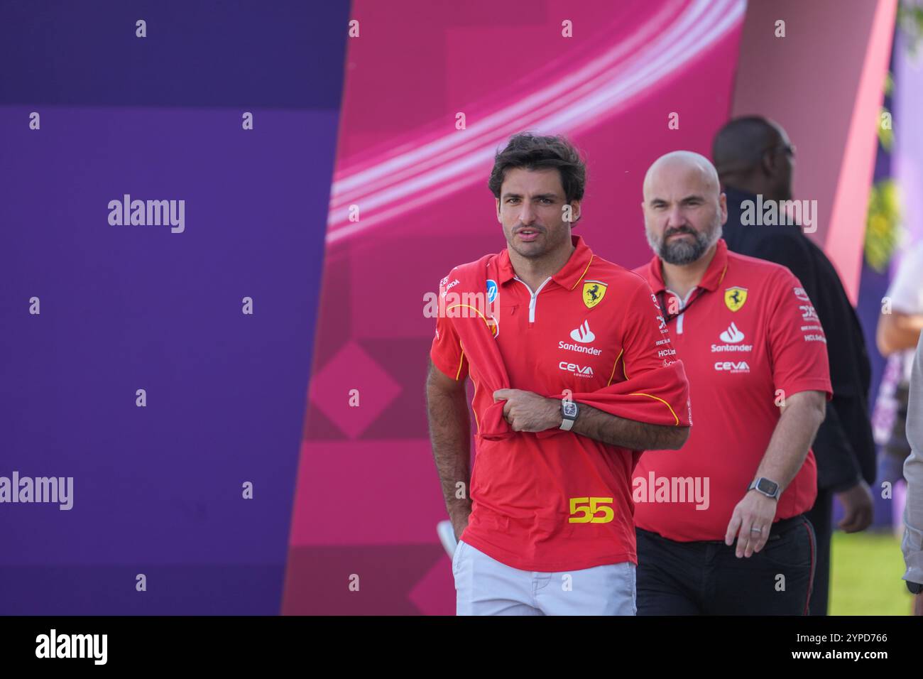 Doha, Qatar. 28th Nov, 2024. Carlos Sainz Jr. (ESP) - Scuderia Ferrari ...
