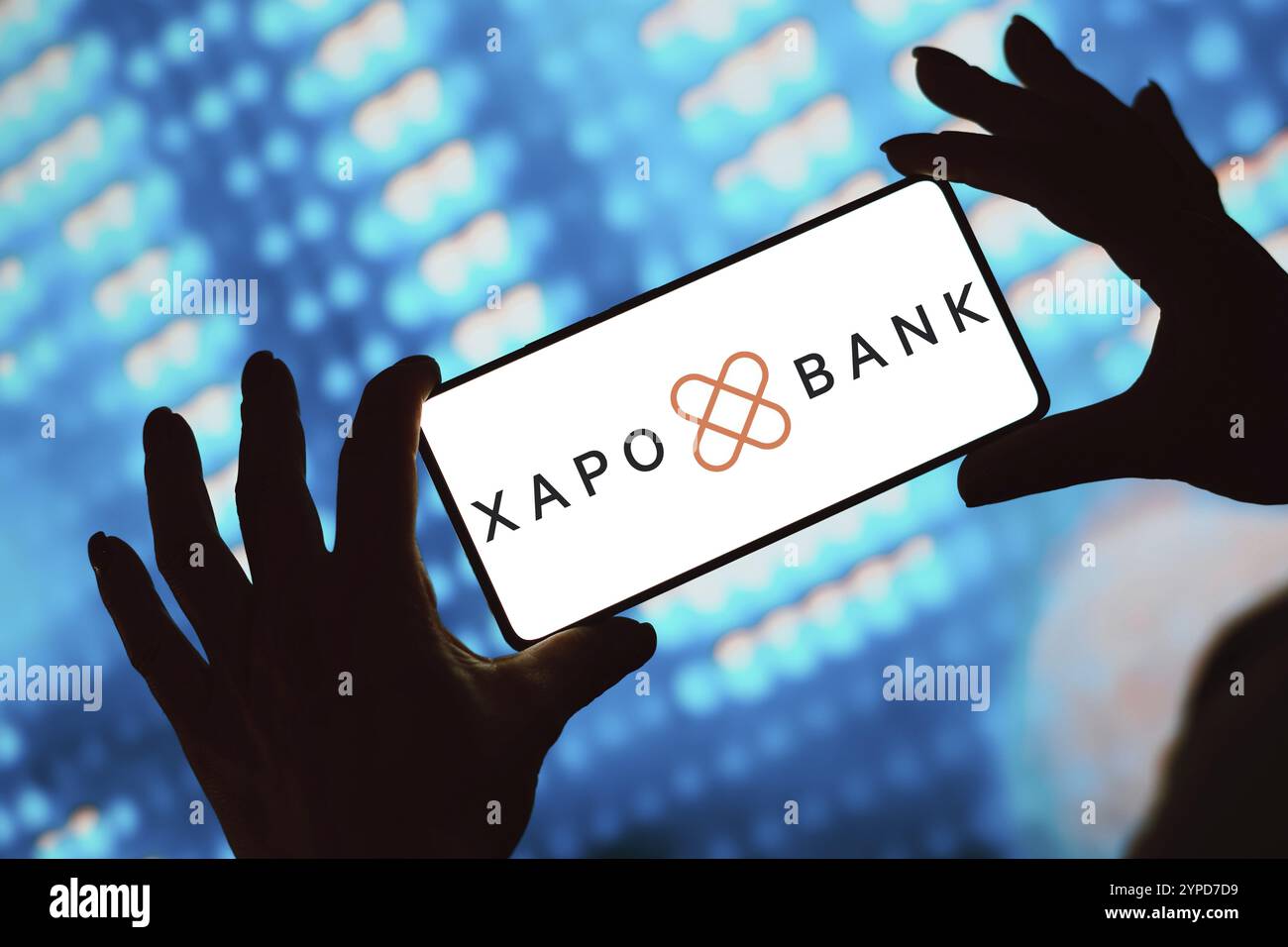 February 24, 2024, Brazil. In this photo illustration, the Xapo Bank ...
