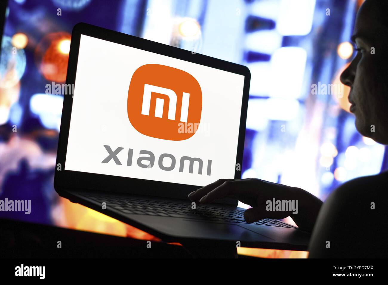 April 22, 2024, Brazil. In this photo illustration, the Xiaomi logo is ...