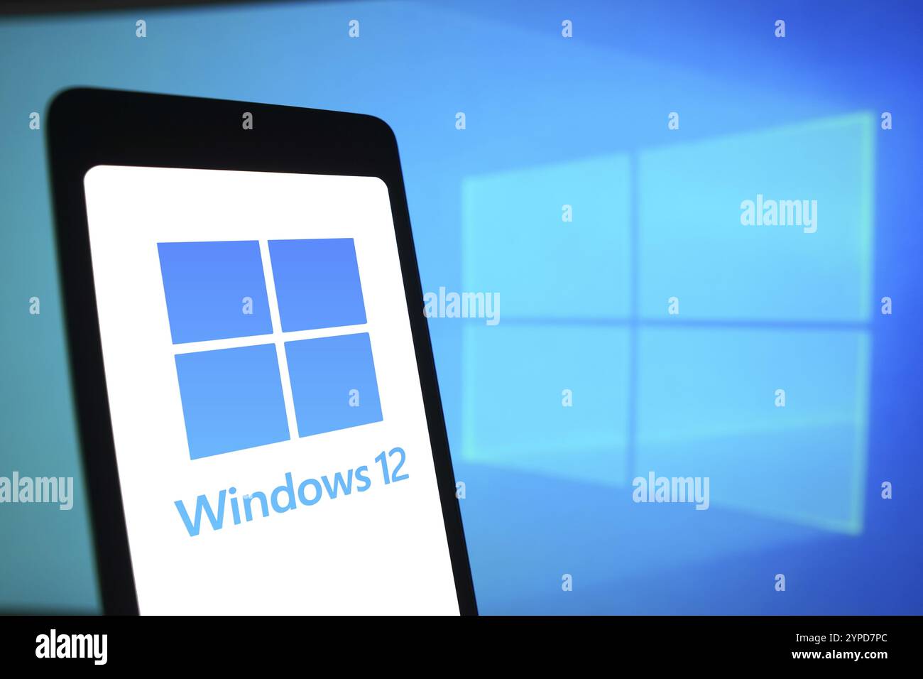 April 12, 2024, Brazil. In this photo illustration, the Windows 12 logo ...