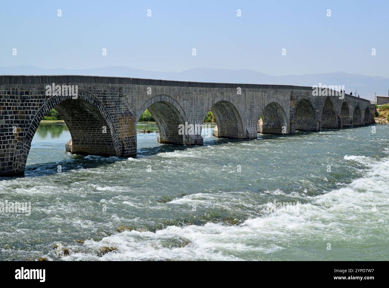 The Historical Murat Bridge, located in Mus, Turkey, was built during ...