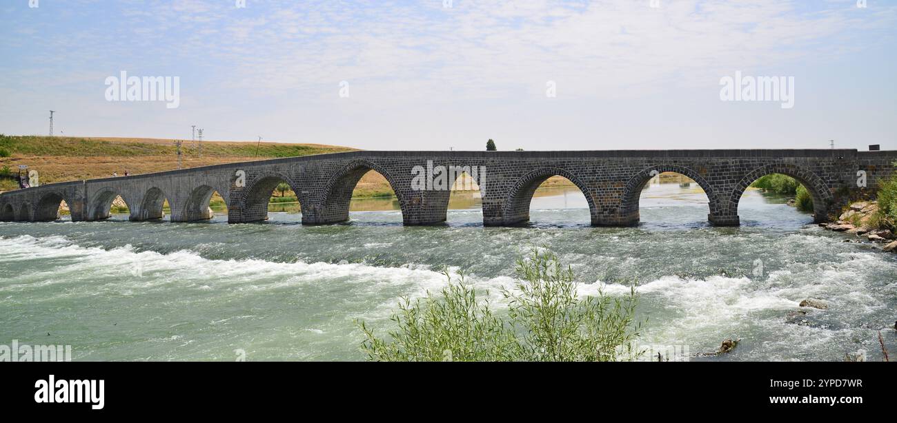 The Historical Murat Bridge, located in Mus, Turkey, was built during ...