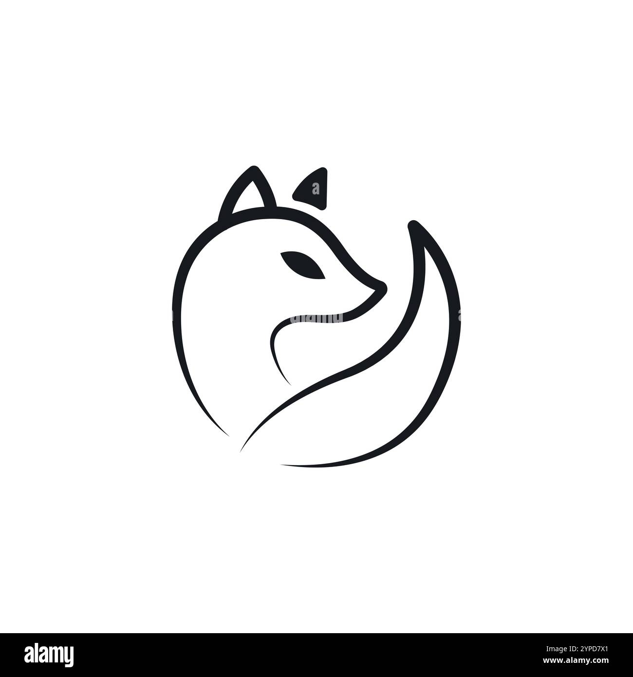 Fox branding icon. Fox vector icon design. Fox isolated on white ...