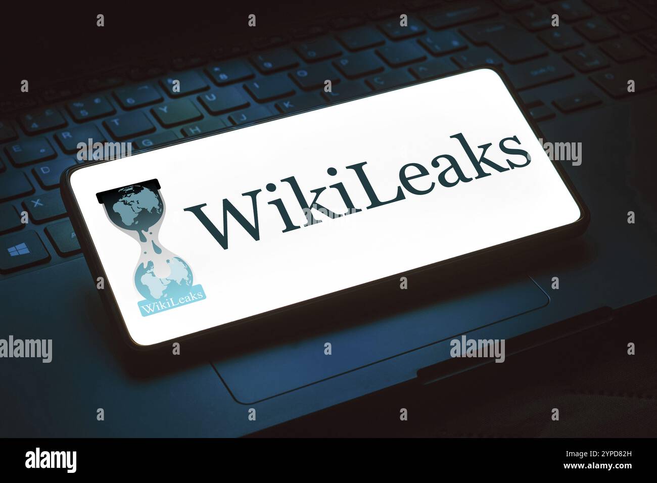 May 20, 2024, Brazil. In this photo illustration, the WikiLeaks logo is ...