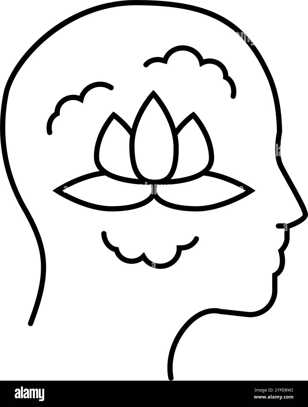 mindful living minimalism lifestyle line icon vector illustration Stock ...