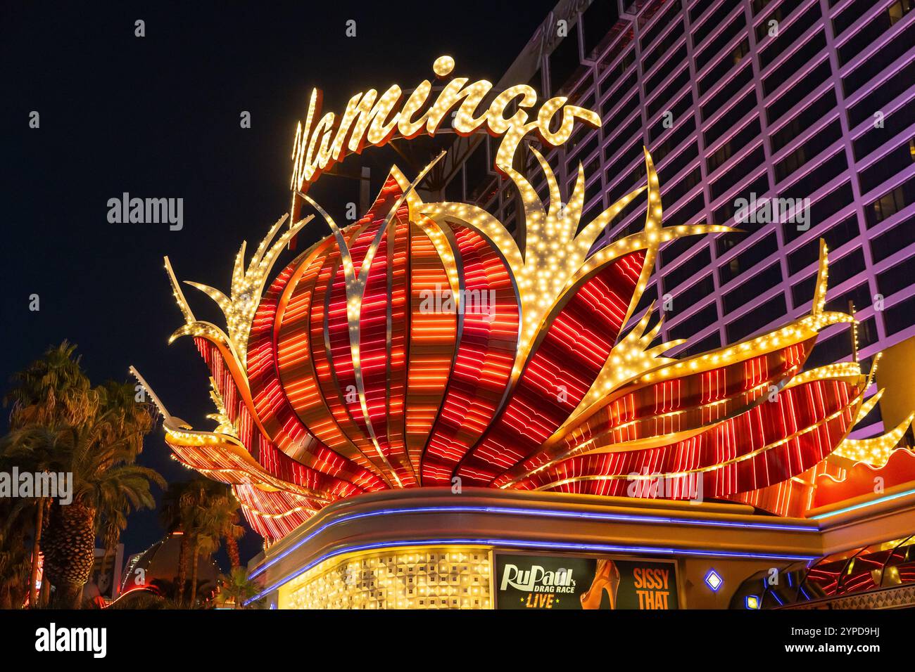 Flamingo Las Vegas is a hotel in the middle of the Vegas strip and ...