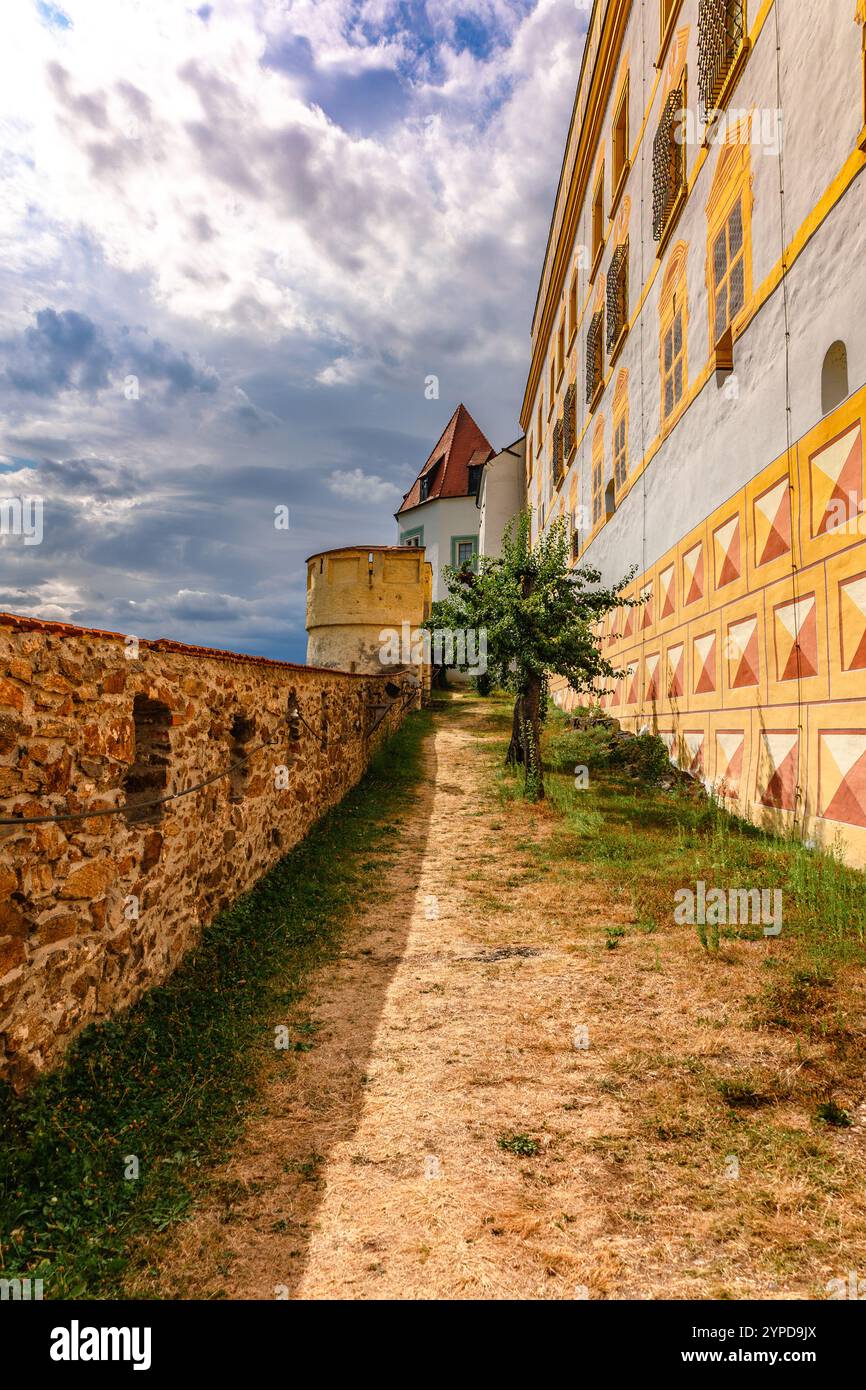 Passau, Germany - July 21, 2023: View of Veste Oberhaus castle. Inner ...