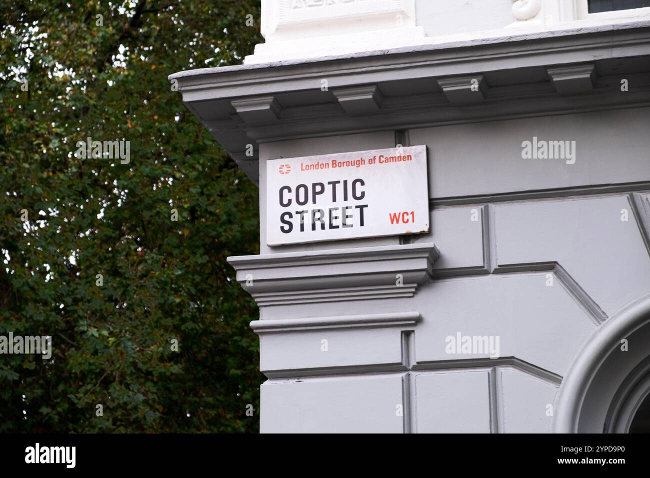 Coptic Street sign London WC1 England UK KATHY DEWITT Stock Photo - Alamy