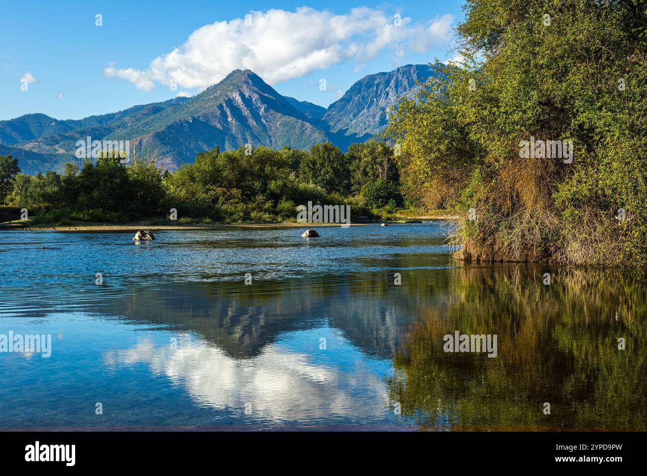 The Wenatchee River flows past Leavenworth Washington Stock Photo - Alamy