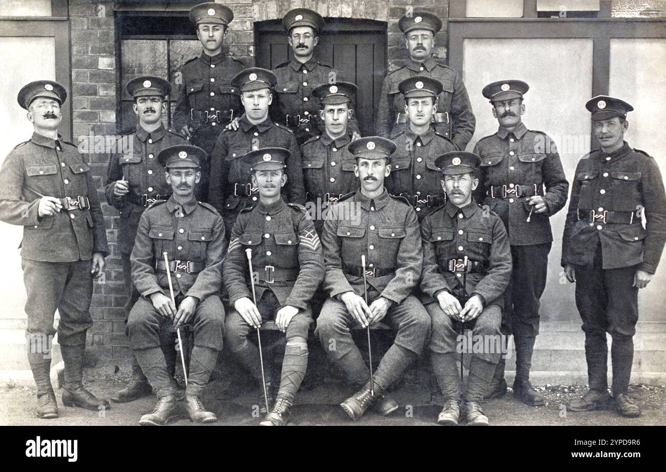 Soldiers of the Hampshire Regiment during the First World War Stock ...