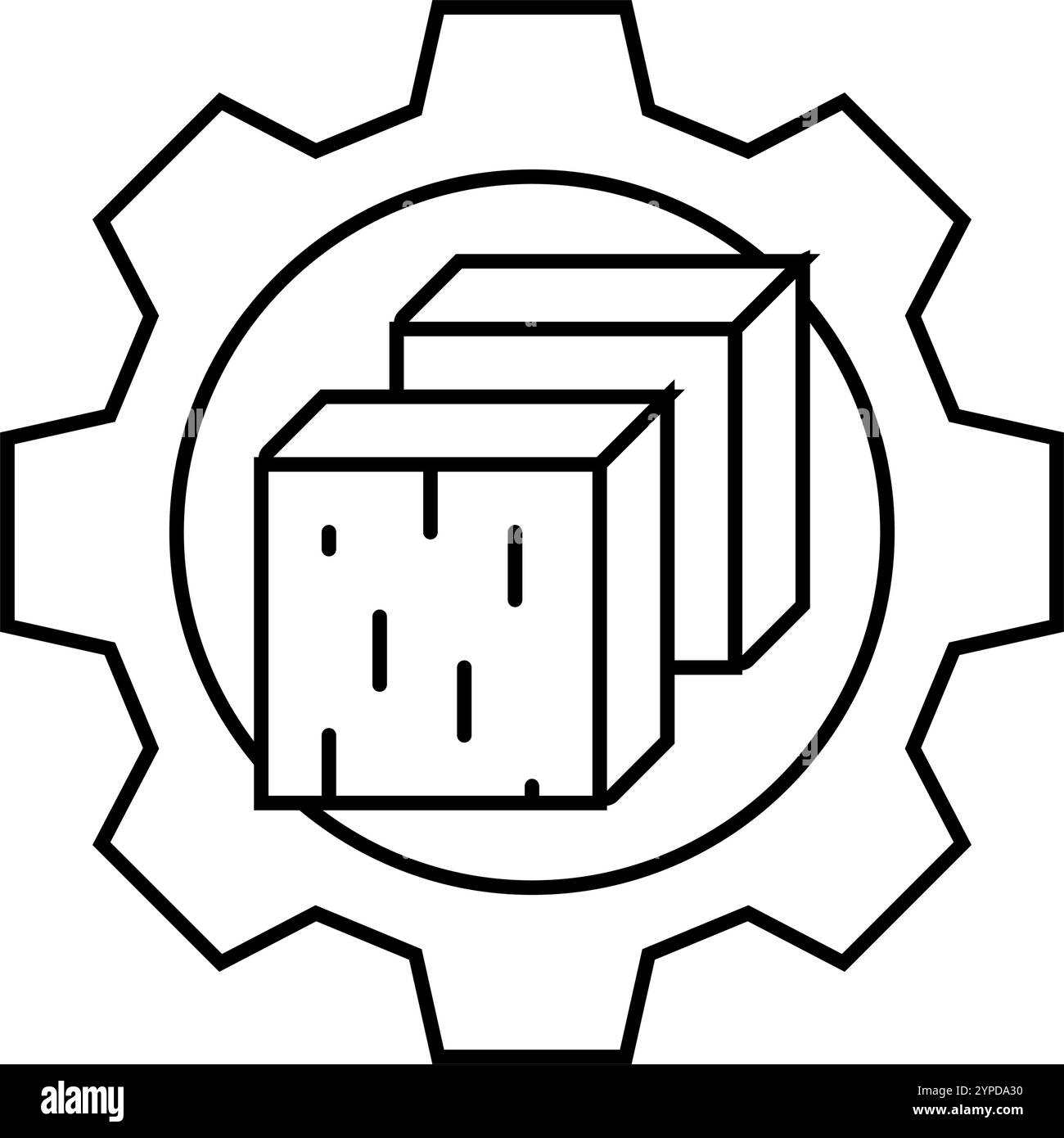 brass and copper steampunk vintage line icon vector illustration Stock ...