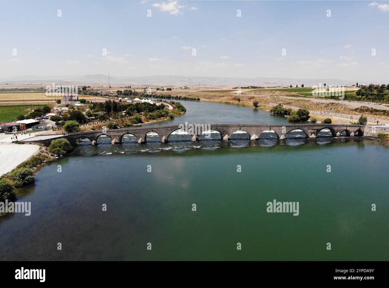 The Historical Murat Bridge, located in Mus, Turkey, was built during ...