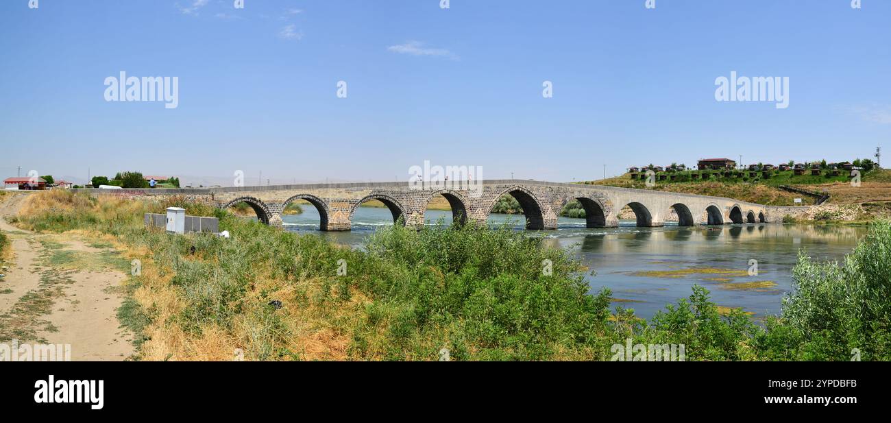 The Historical Murat Bridge, located in Mus, Turkey, was built during ...