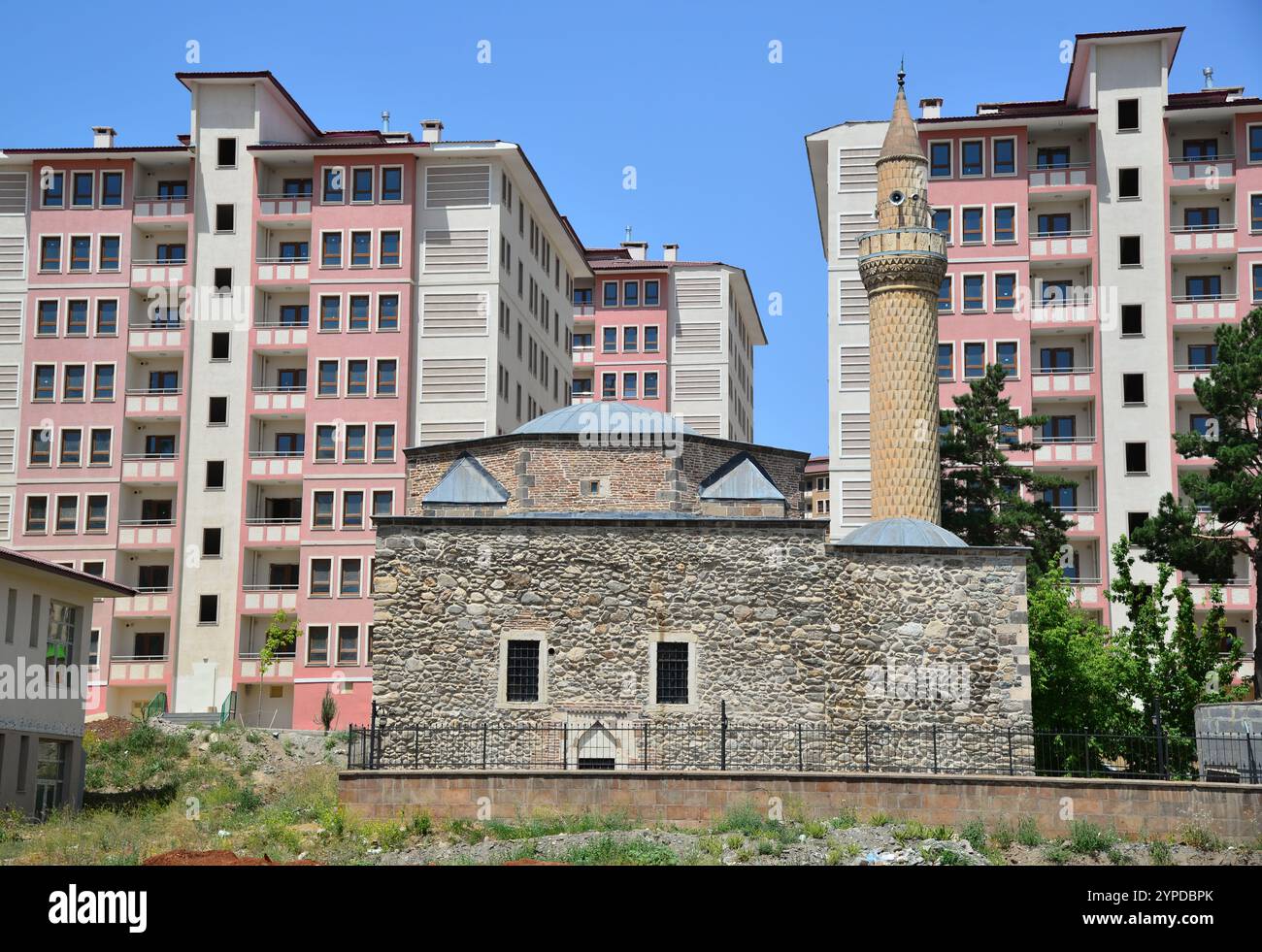 The Grand Mosque, located in Mus, Turkey, was built in the 14th century ...