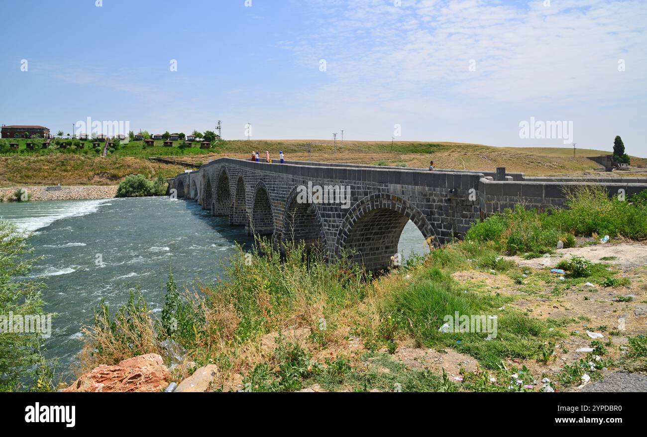 The Historical Murat Bridge, located in Mus, Turkey, was built during ...
