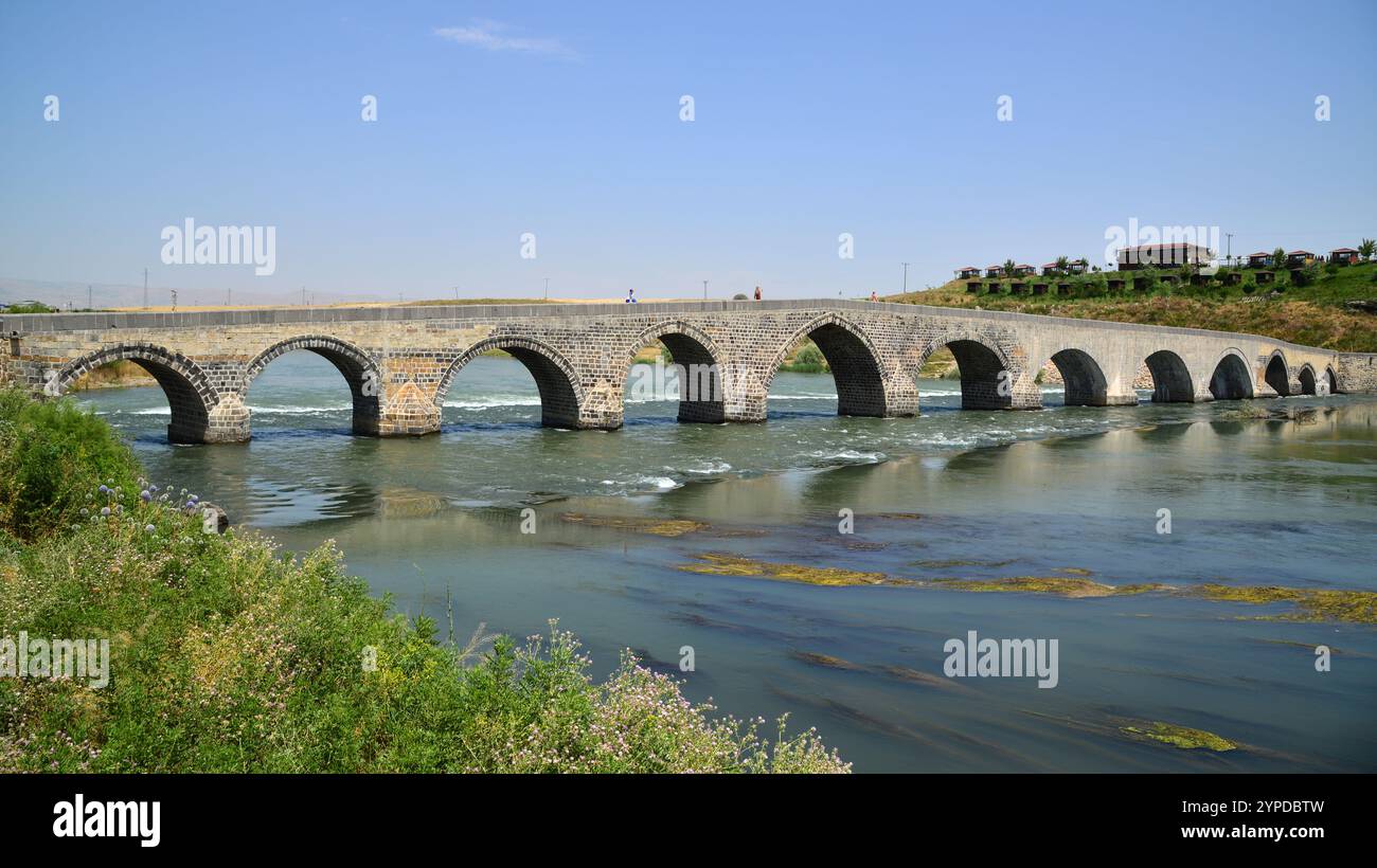 The Historical Murat Bridge, located in Mus, Turkey, was built during ...